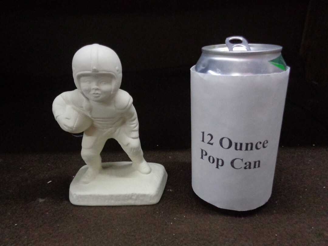 Ceramic Bisque - Standing Football Player - 5" - Ready to Paint - E652 ...