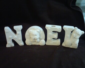 Ceramic Noel Letters - Etsy