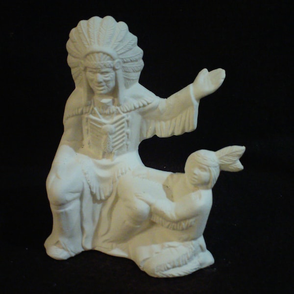 Ceramic Indian Chief - Etsy