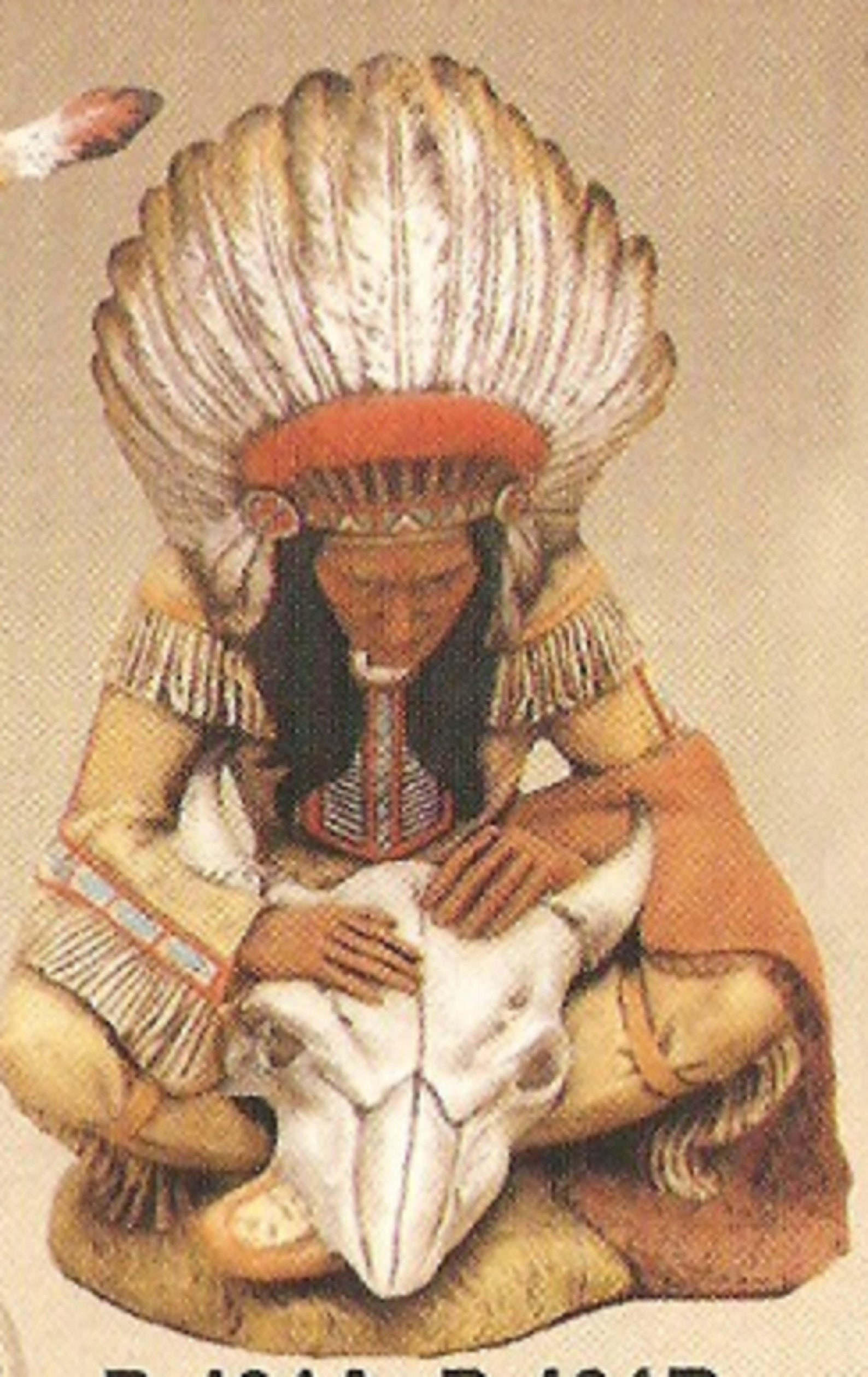 Ceramic Bisque 6 1/2 Sitting Indian Chief With - Etsy