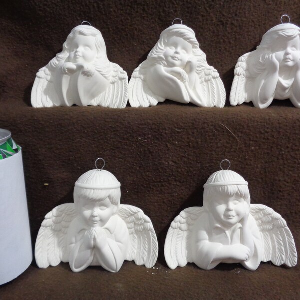 Ceramic Angels to Paint - Etsy