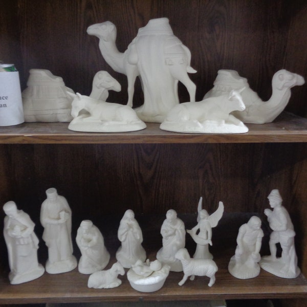Ceramic Nativity Set - Etsy