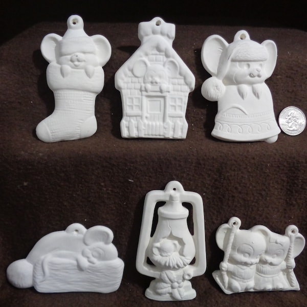 Ready to Paint Ceramic Bisque Christmas House - Etsy