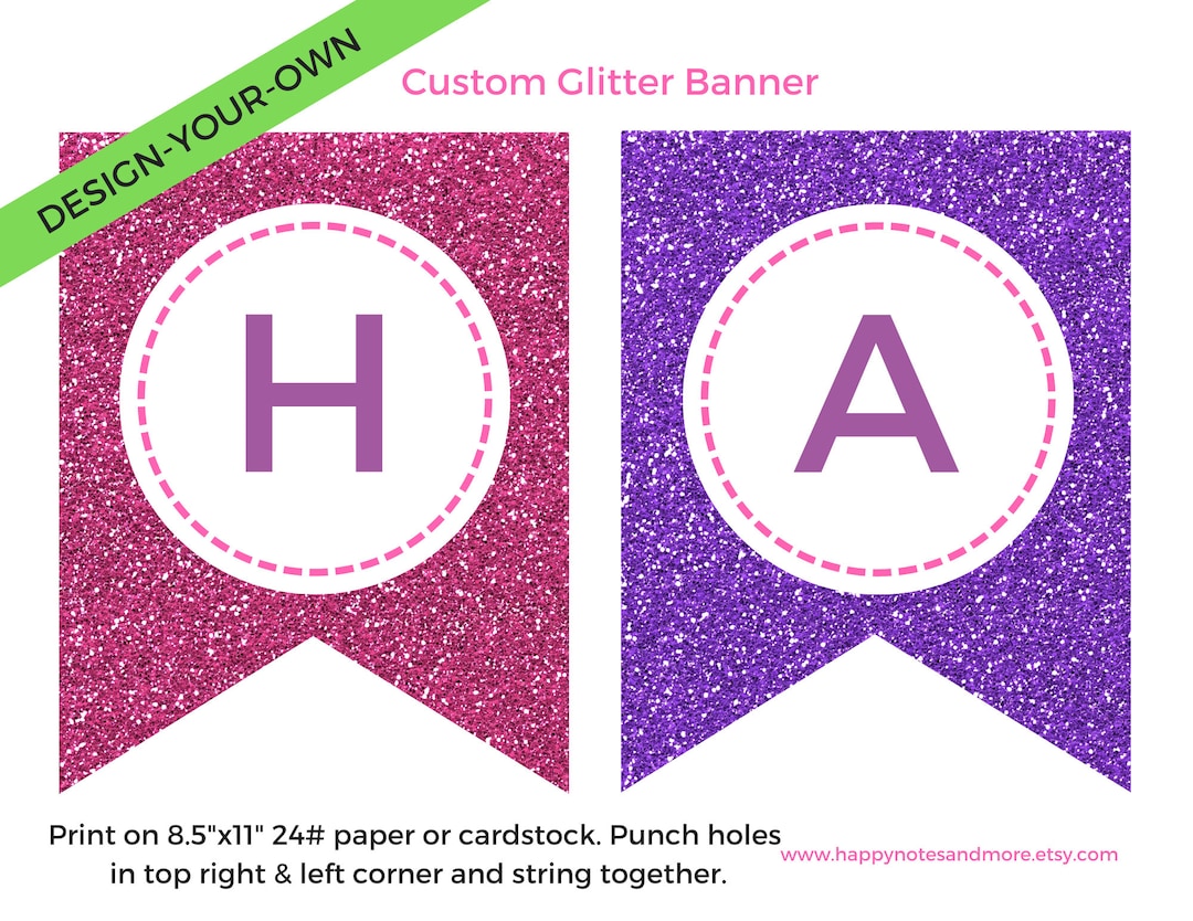 Party Banner - Design-your-own - Printable & Personalized Custom ...