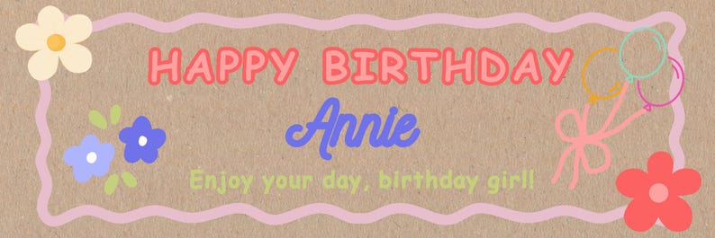 Editable Birthday Banner Template – Canva, Walgreens, CVS Print ...