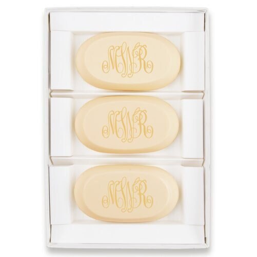 Classic Monogram Personalized Soap Set of 3 Engraved - Etsy