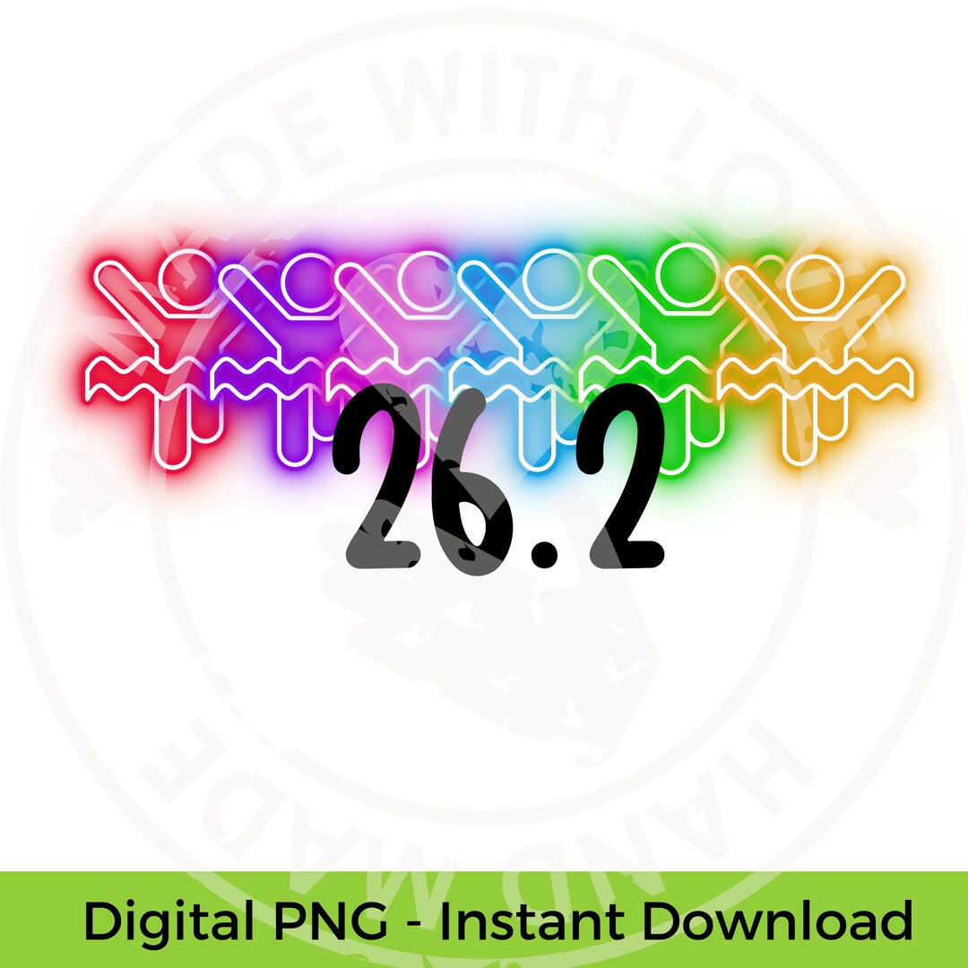 Marathon Sticker: 26.2 Running PNG (digital Download) - Etsy