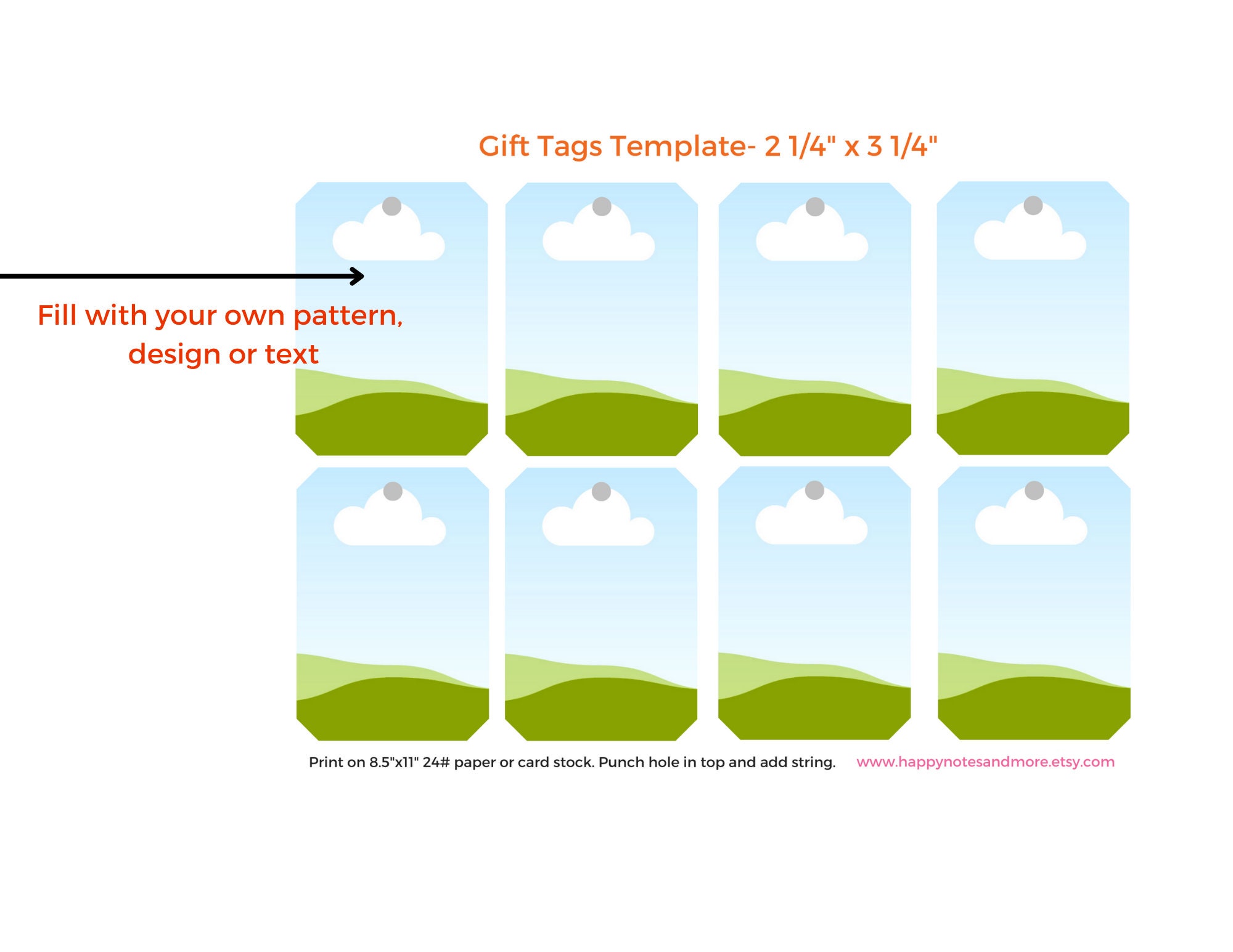 Editable Gift Tag Template for Canva (instant Download) - Etsy