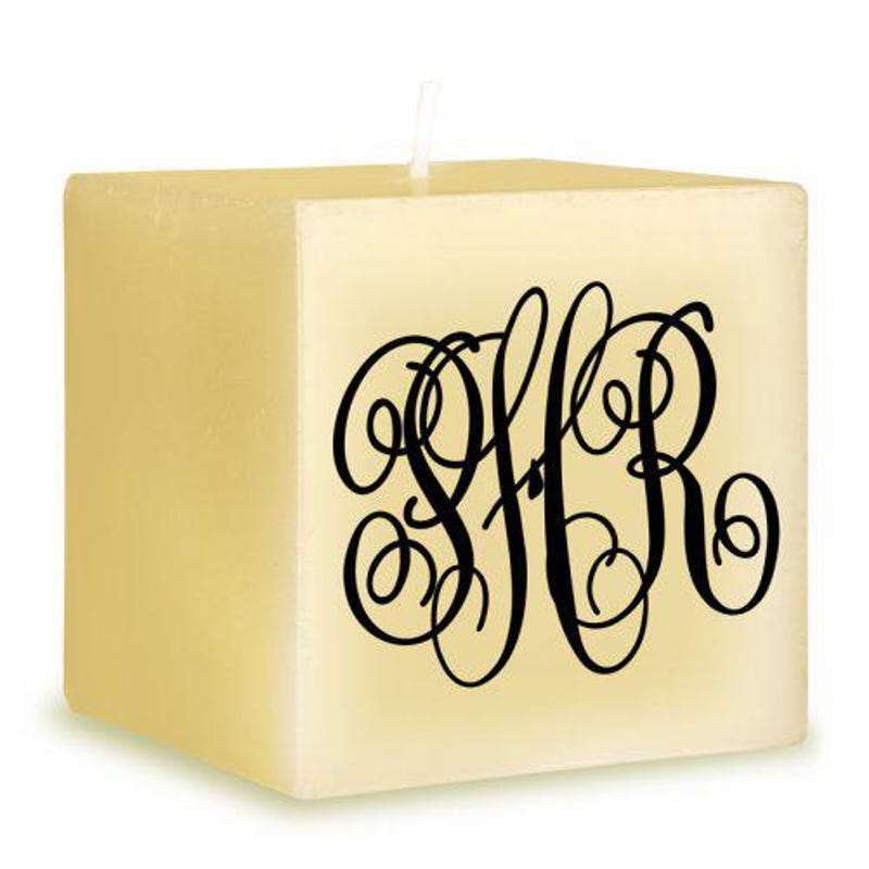 Monogram Candle - Etsy