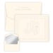 Embossed Monogram Note Card: Classic Frame, Personalized Stationery - Etsy