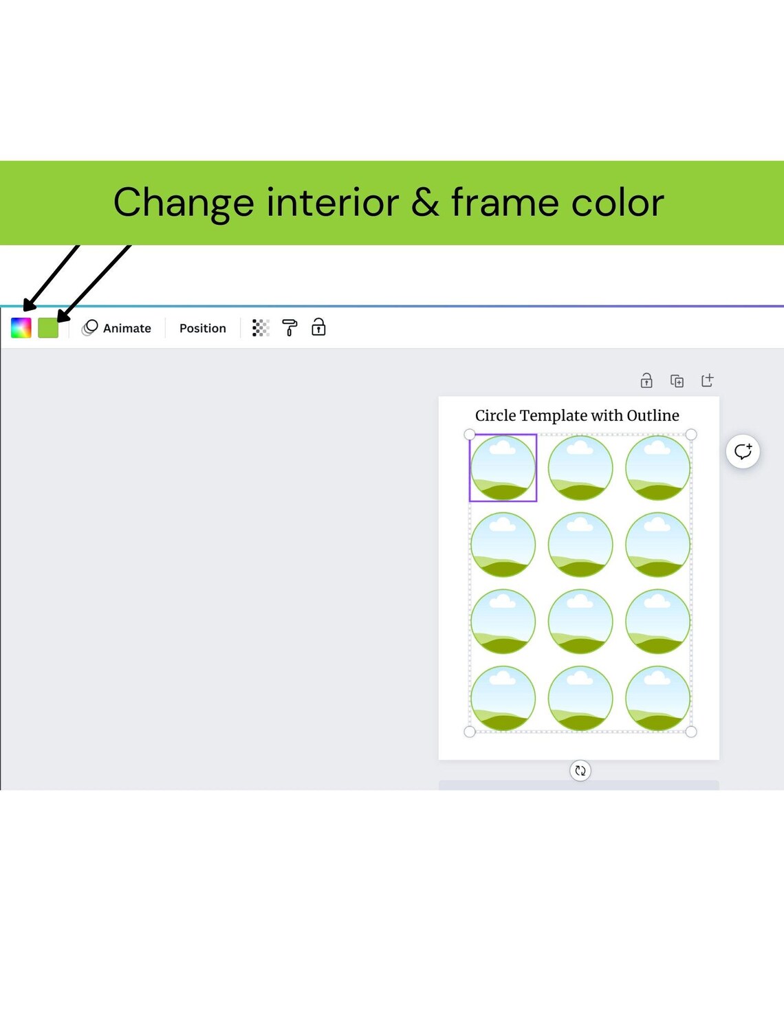 2" Circle Canva Template – Printable DIY Design (instant Download) - Etsy
