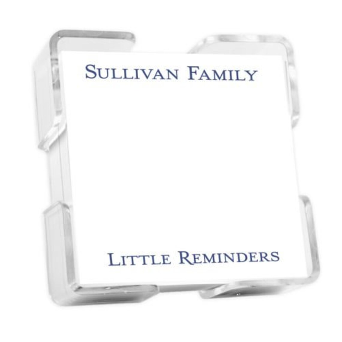 Petite Highland Anthony Memo Square in Lucite Holder - Etsy