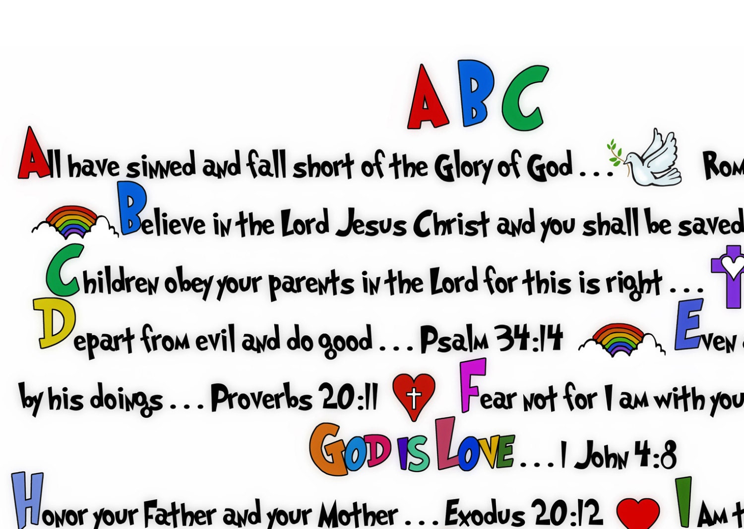 Bible Alphabet - Etsy