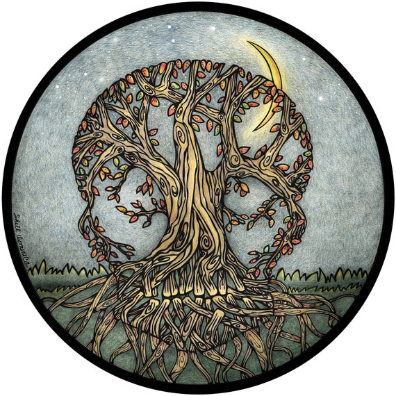 The Tree Of Life Meets The Day Of The Dead | Etsy