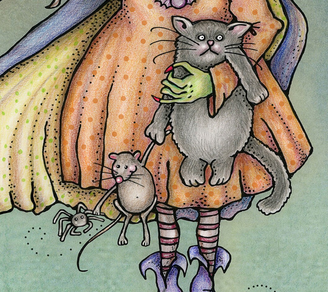 The Bat, the Cat, the Rat and the Spider - Etsy