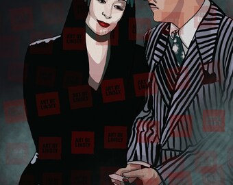 Gomez and Morticia Addams Printable/svg, the Addams Family Instant ...