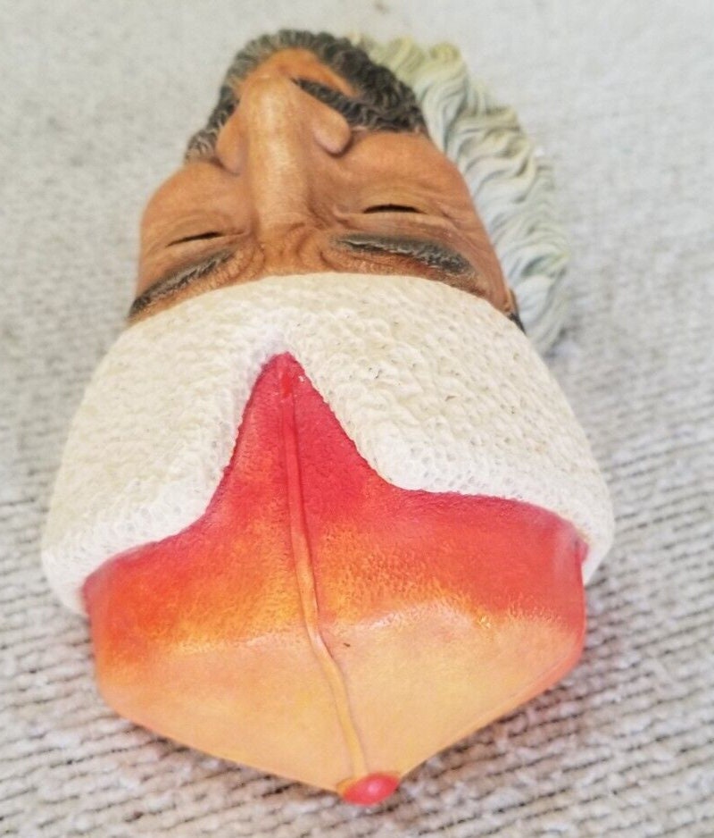 Bossons himalayan 1966 Chalkware Wall Sculpture Head Excelnt Congleton ...