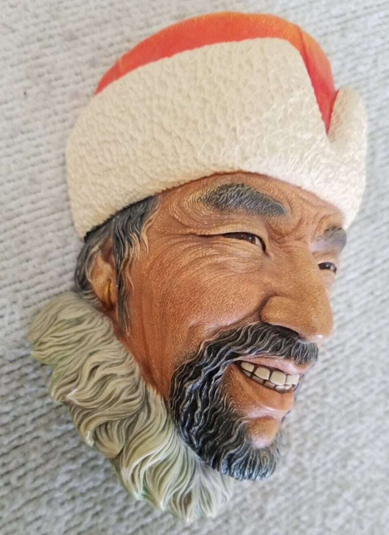 Bossons "himalayan 1966" Chalkware Wall Sculpture Head Excelnt ...