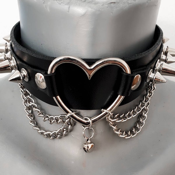 Heart Choker Punk - Etsy