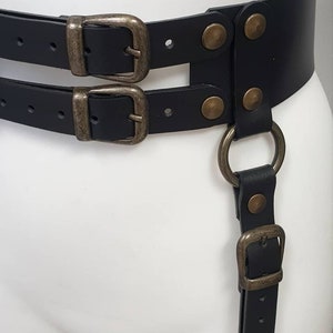 Grunge Goth Antique Brass Statement Leg Harness - Etsy