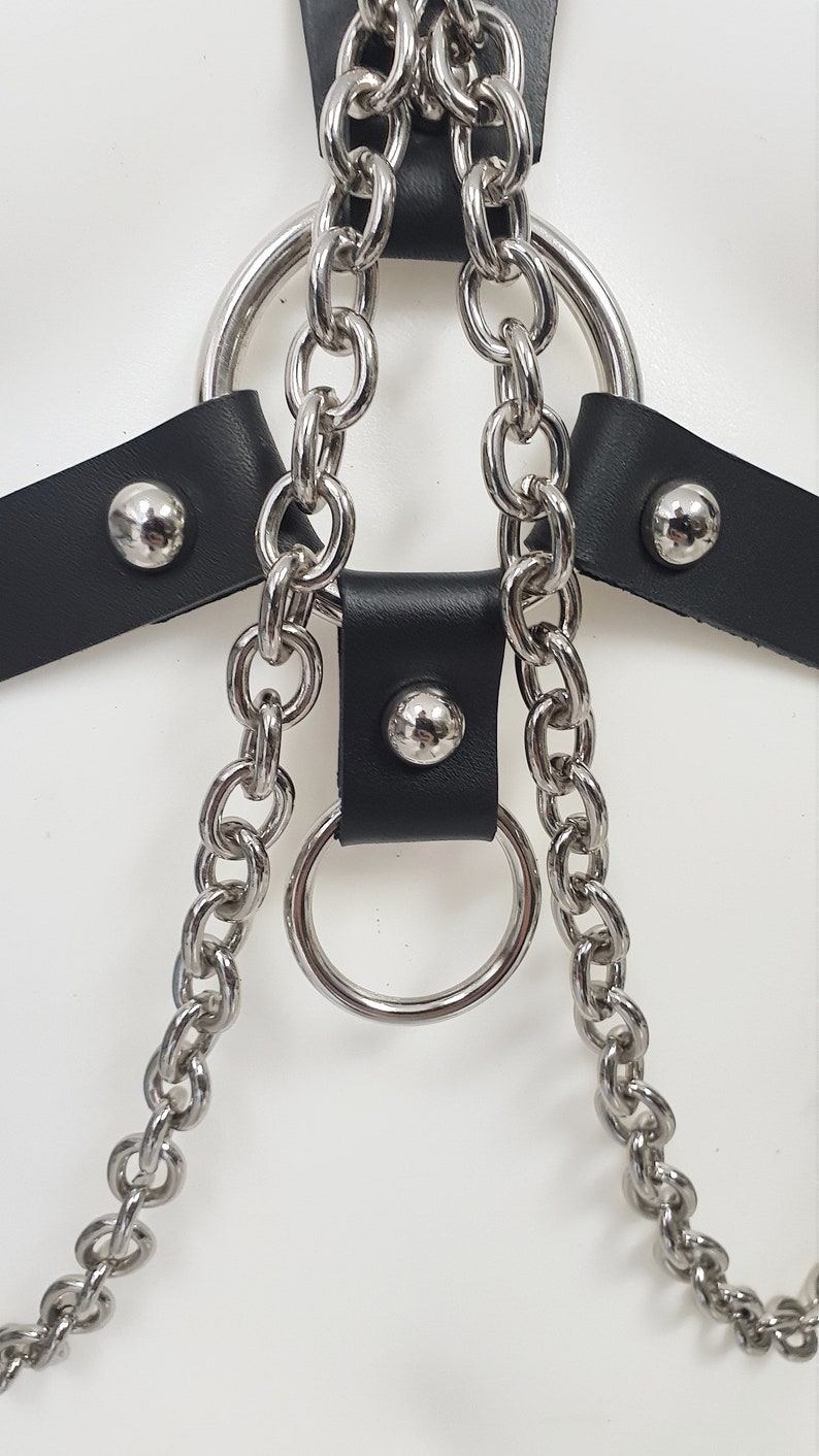 Leather Vortex Gothic Harness Gothic Black Metal Festival - Etsy