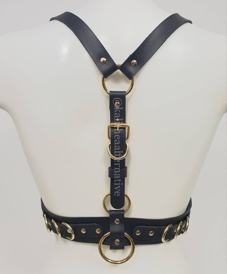 Grunge Goth Statement Leather Harness - Etsy