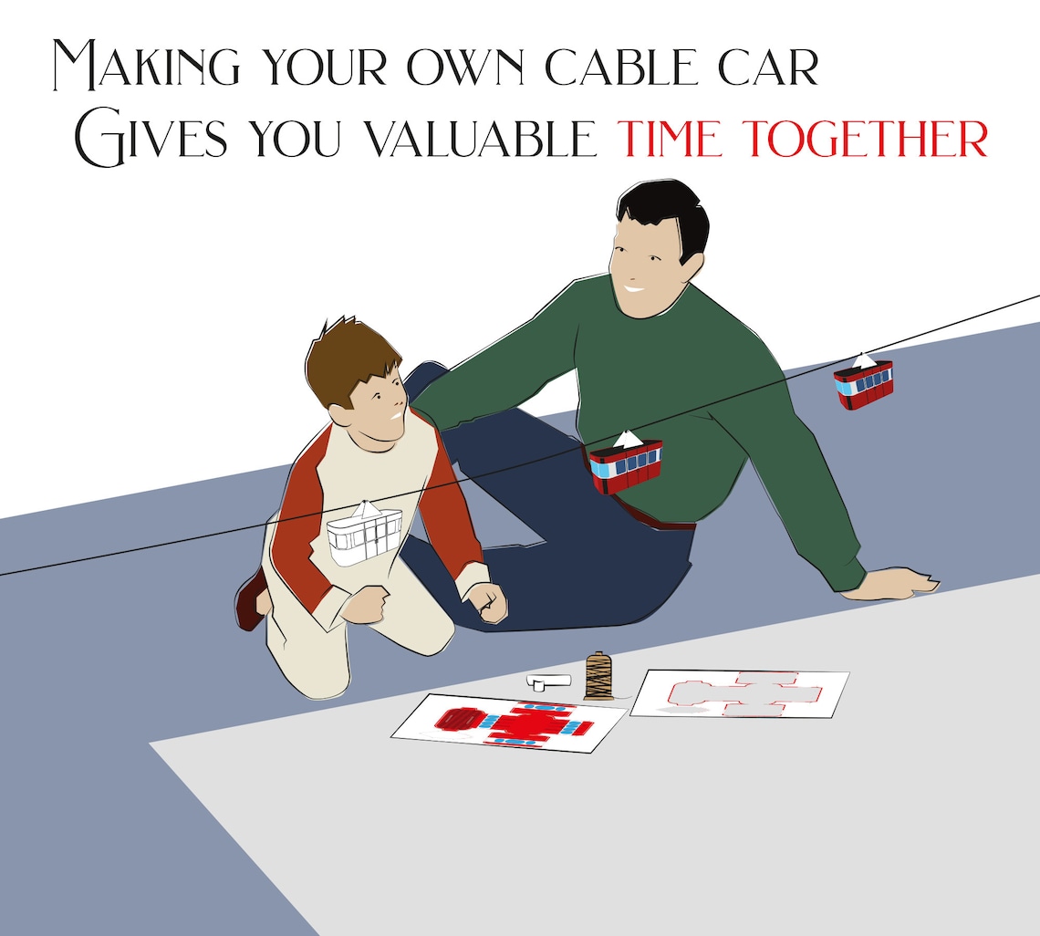 DIY Cable Car Template & Poster - Etsy