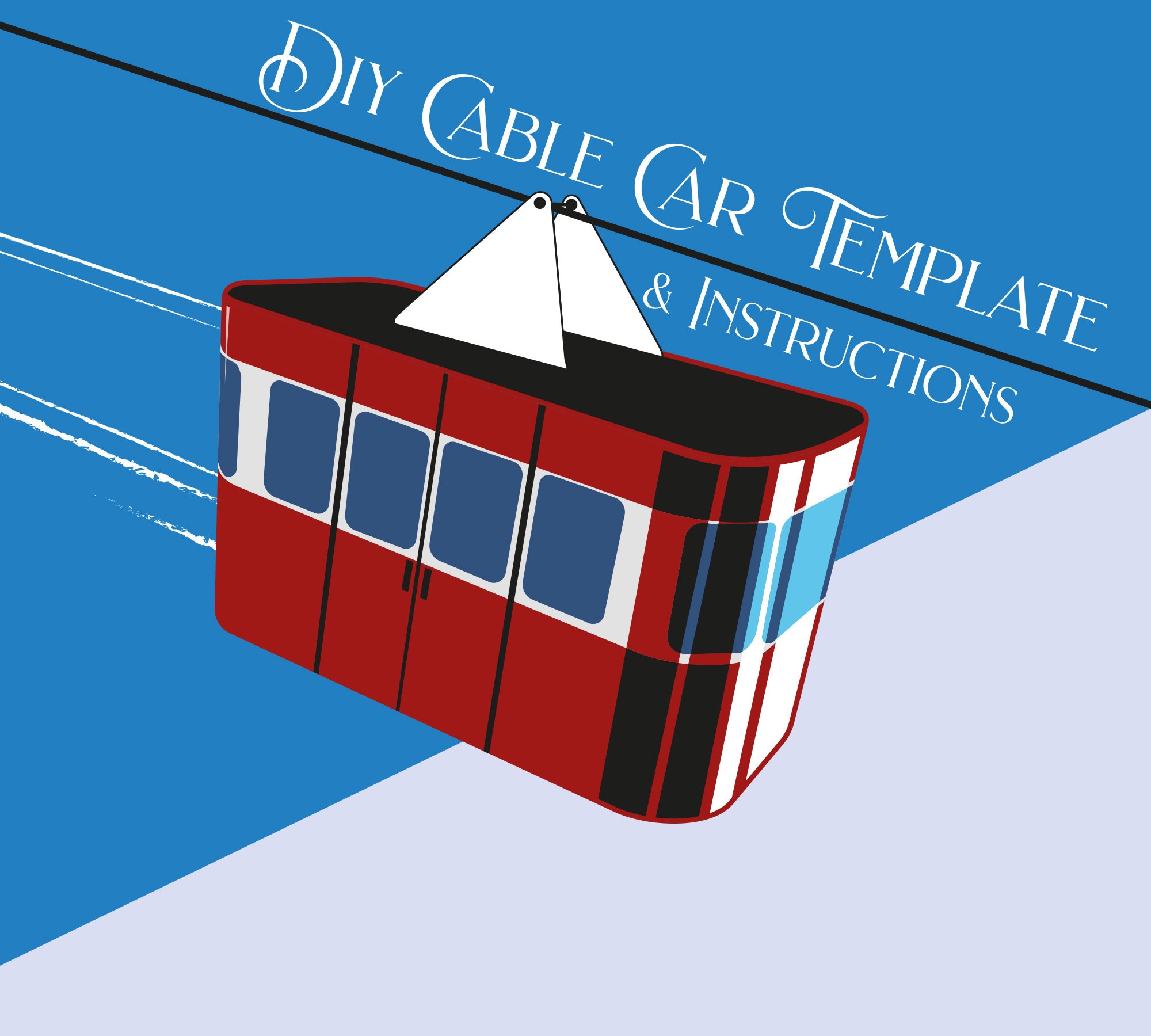 DIY Cable Car Template & Poster - Etsy