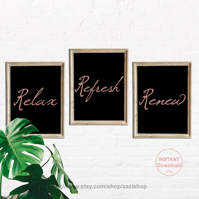 Relax Refresh Renew Sign - Etsy