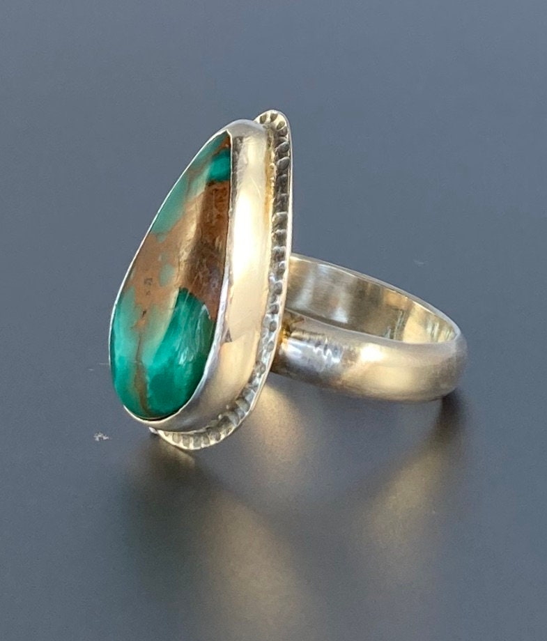 Red River Turquoise Ring Turquoise Ring Sterling Silver - Etsy