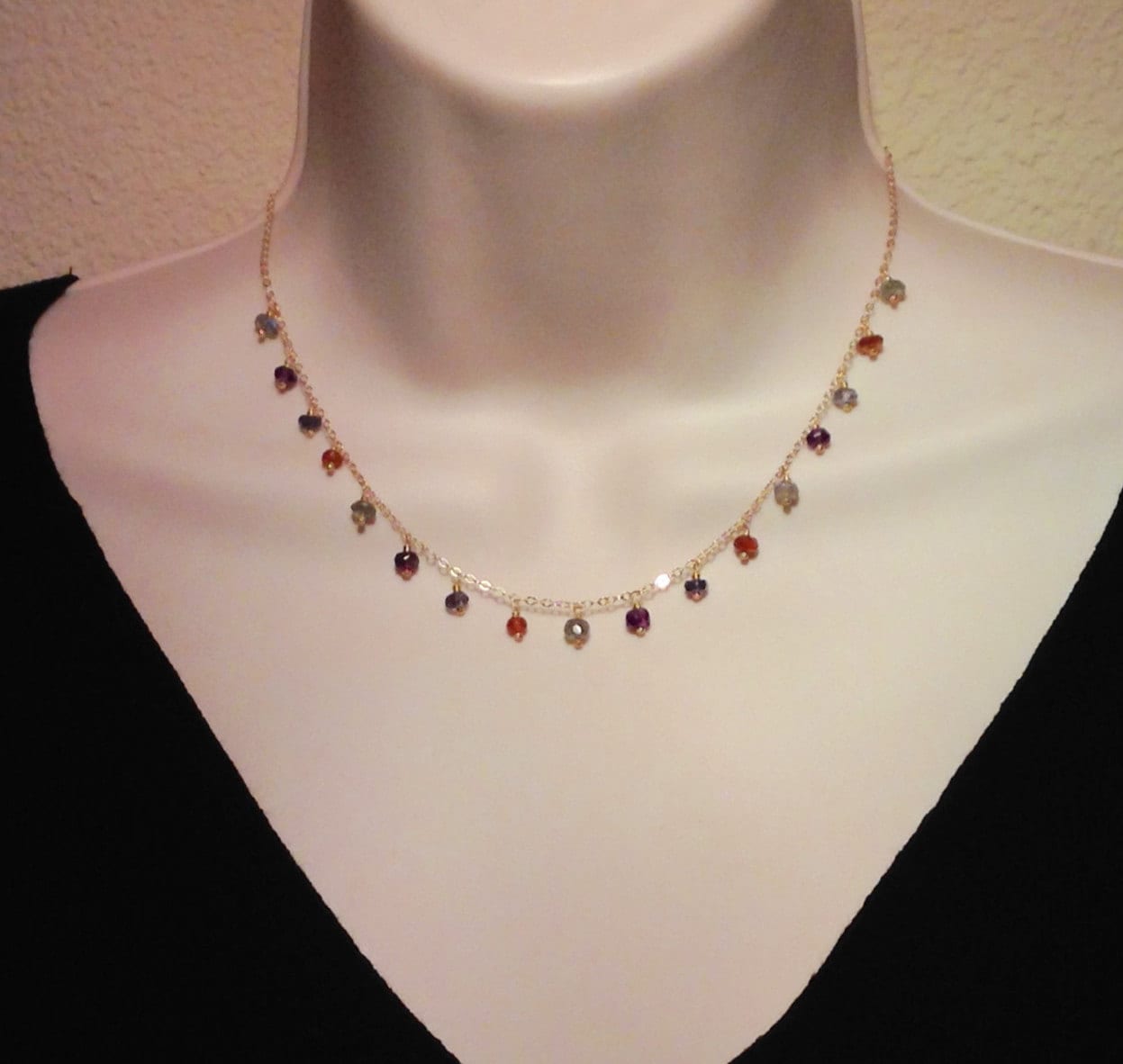 Custom Multi Gemstone Necklace you Choose Gemstones Multi - Etsy