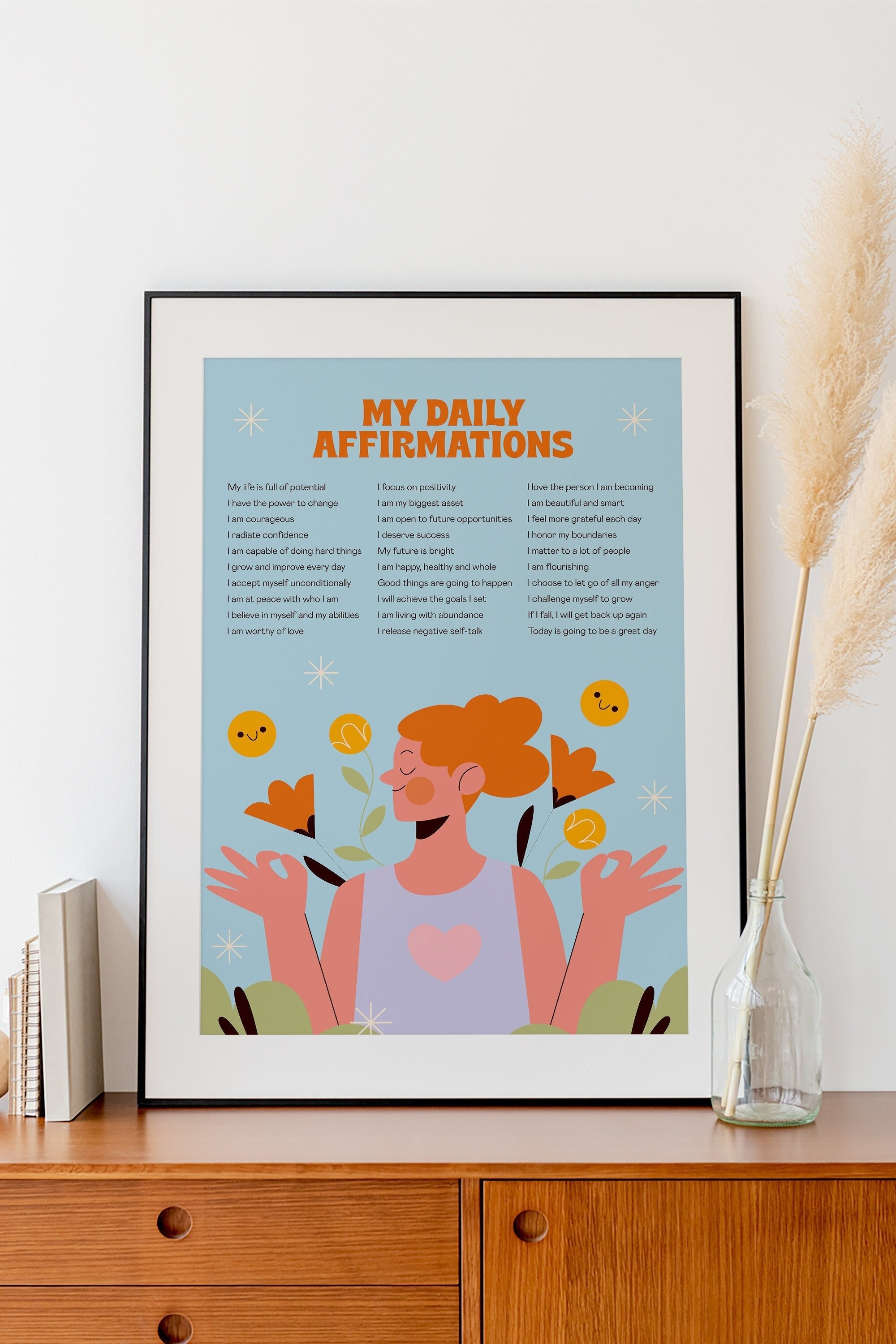 My Daily Affirmations, Digital Print, Affirmations Print, Motivational ...