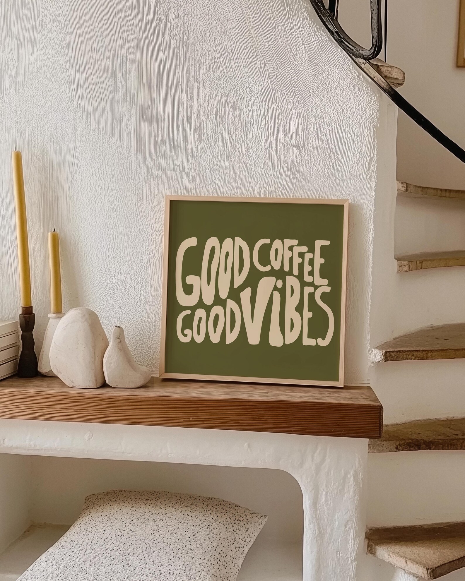 Good Coffee Good Vibes Poster, Digital Download, Coffee Lover Wall Art ...