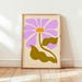 Retro Daisy Digital Download | Wavy Daisy Printable Poster, Abstract ...