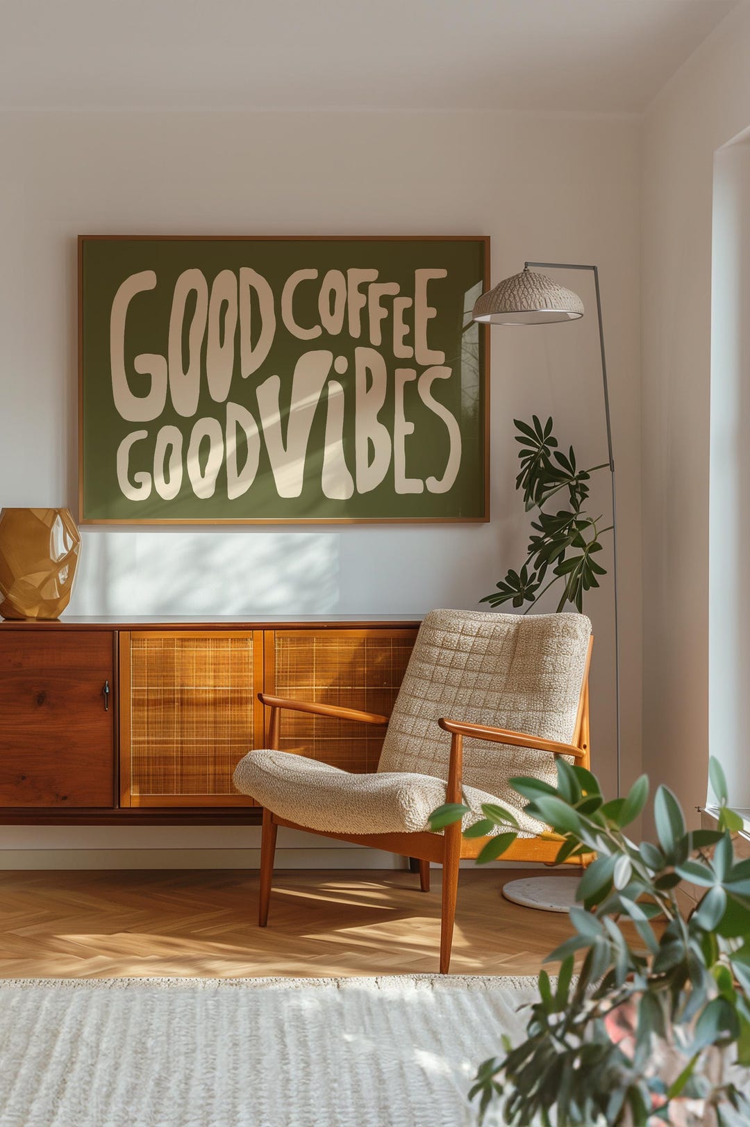 Good Coffee Good Vibes Poster, Digital Download, Coffee Lover Wall Art ...