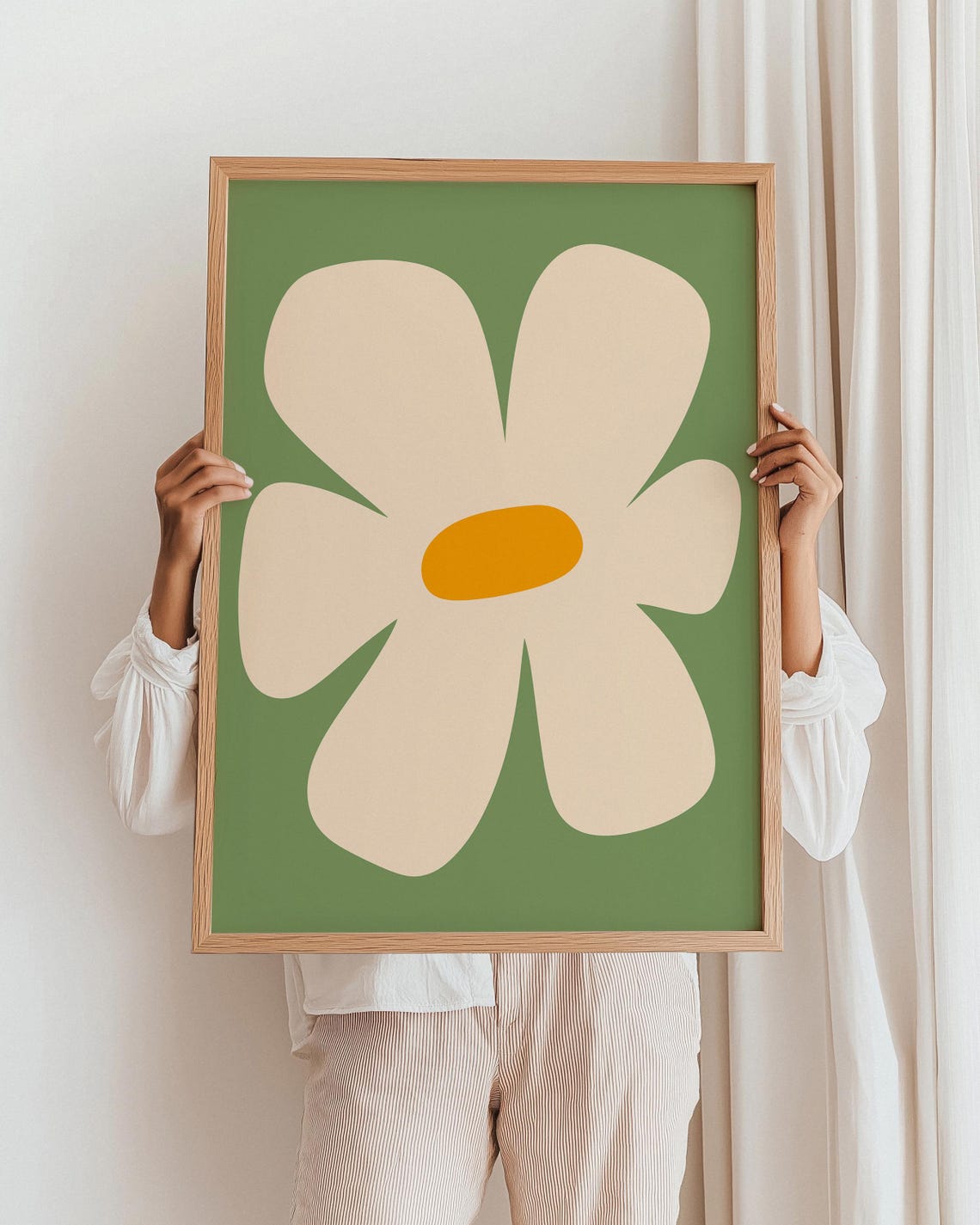 Soft Fall Aesthetic Poster Set, Digital Download Daisy Wall Art, Flower ...