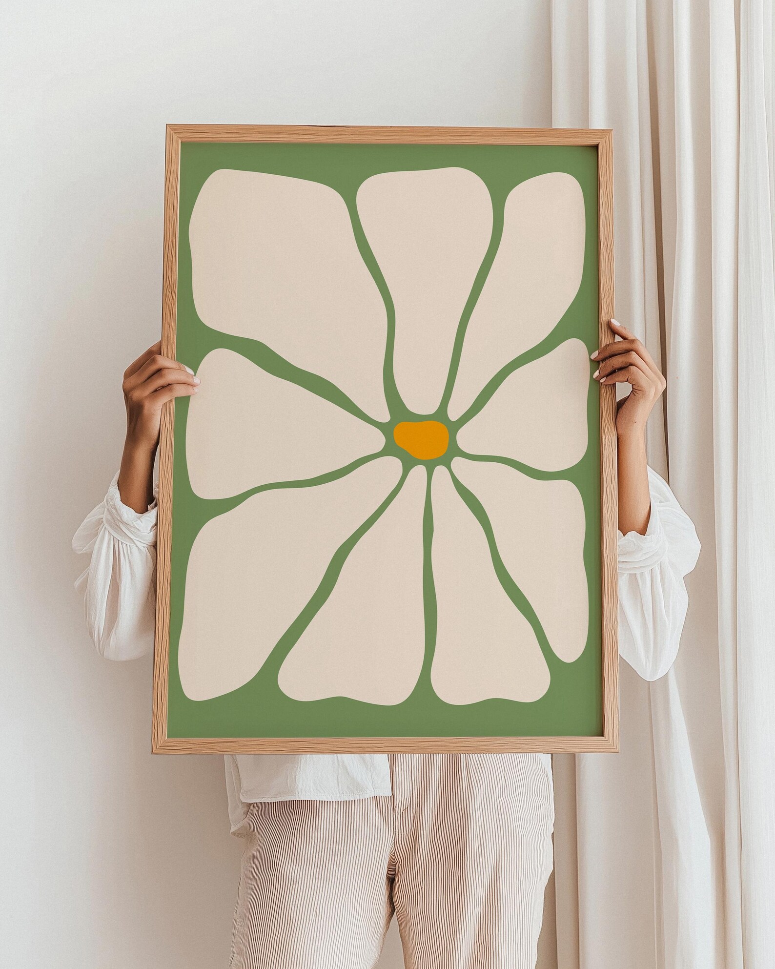 Soft Fall Aesthetic Poster Set, Digital Download Daisy Wall Art, Flower ...