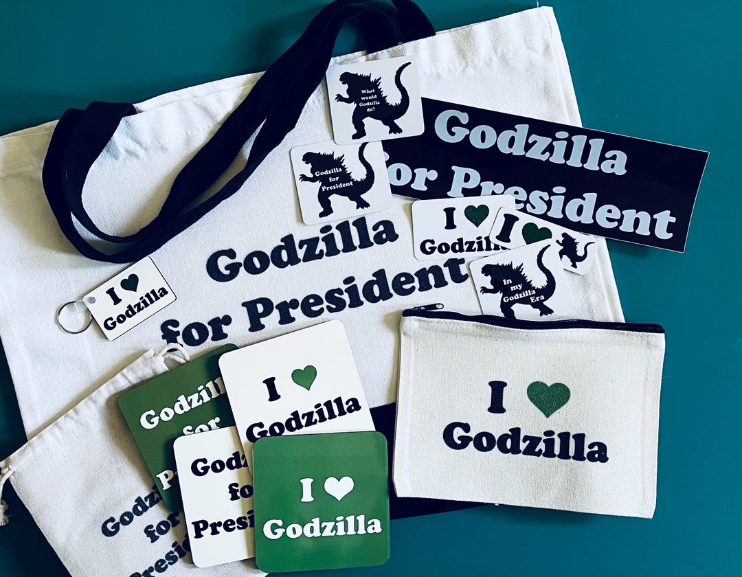Gift Set - Godzilla for President - Etsy