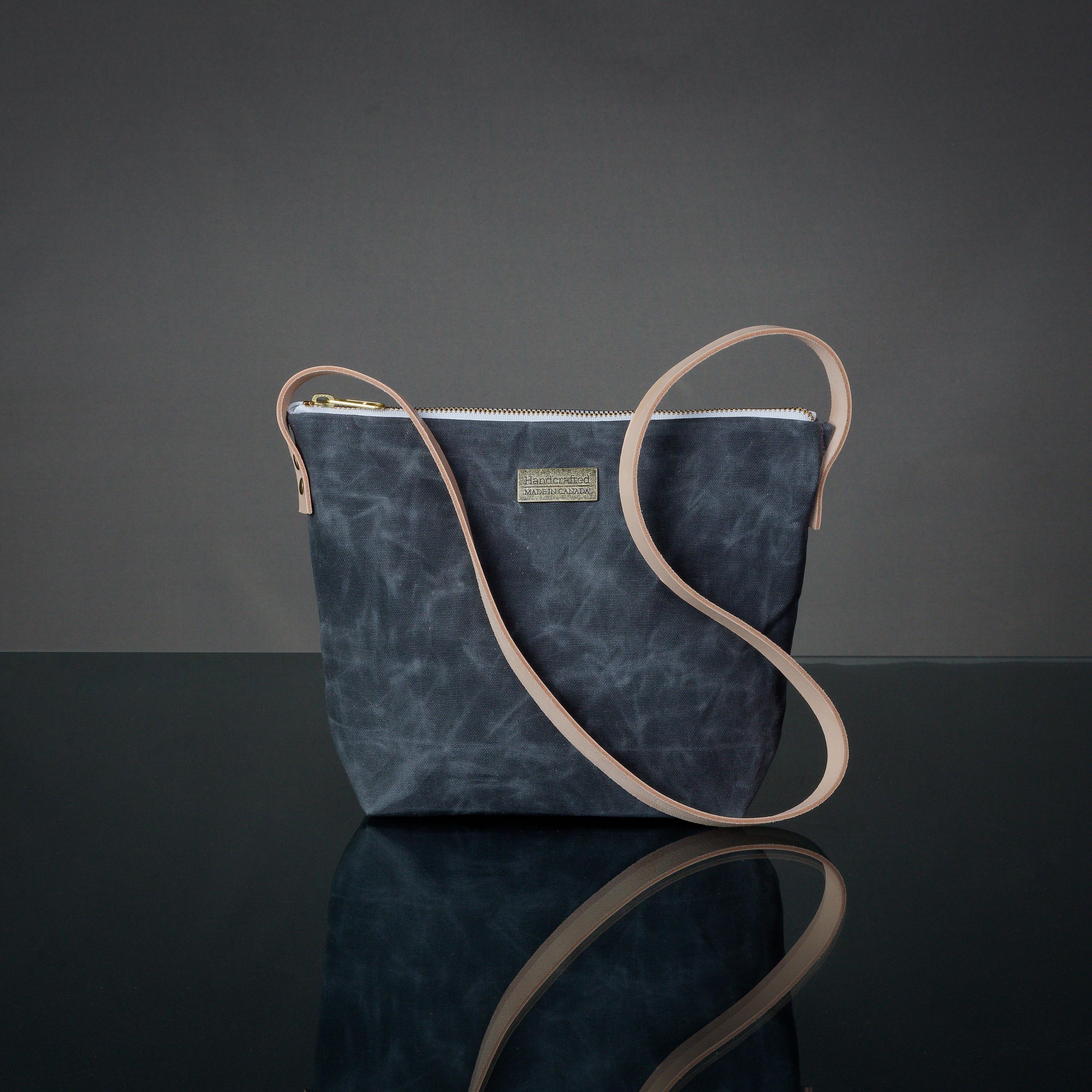 Small Waxed Canvas Shoulder Purse | Eco Mini Purse | Durable Canadian ...