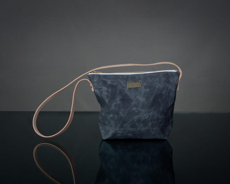 Small Waxed Canvas Shoulder Purse | Eco Mini Purse | Durable Canadian ...