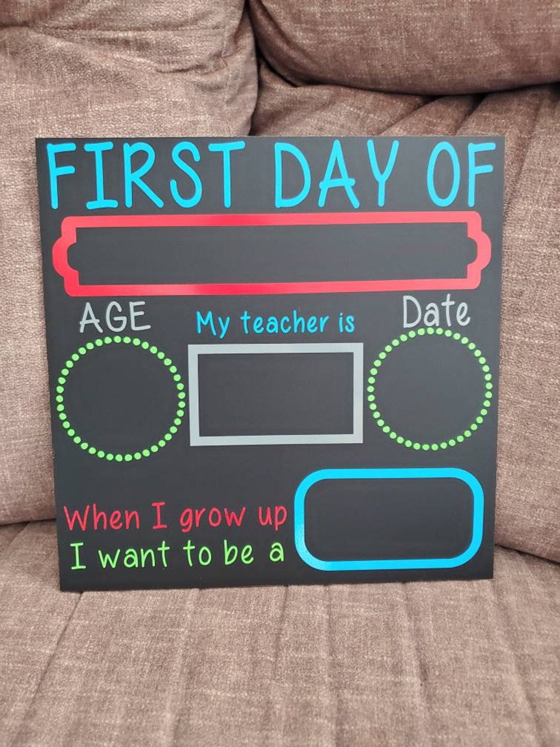 Back to School Sign First Day of School Chalkboard 1st Day | Etsy
