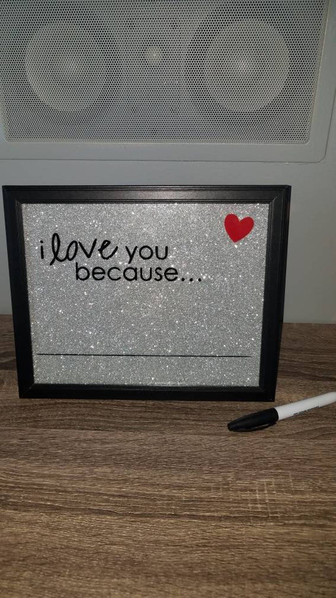 Valentine's Day Decor, I Love You Because, Valentine's Day Gift, Gift ...