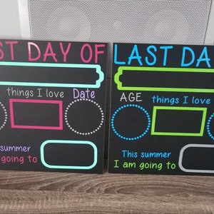 1st Day of School Chalkboard - First Day of School Chalkboard - Back to ...