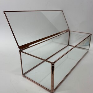 Recycled Glass Box With Hinged Lid, Eco Friendly Home, Glass Display ...