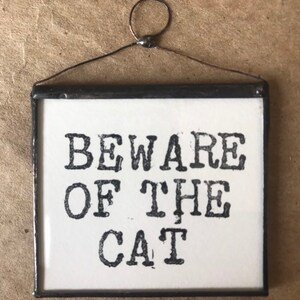 Vintage Style Sign, Beware of the Dog, Beware of the Cat ,beware of the ...