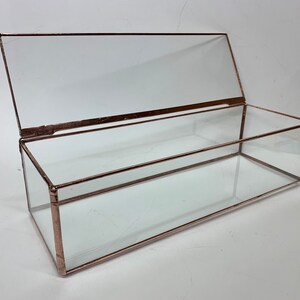 Recycled Glass Box With Hinged Lid, Eco Friendly Home, Glass Display ...