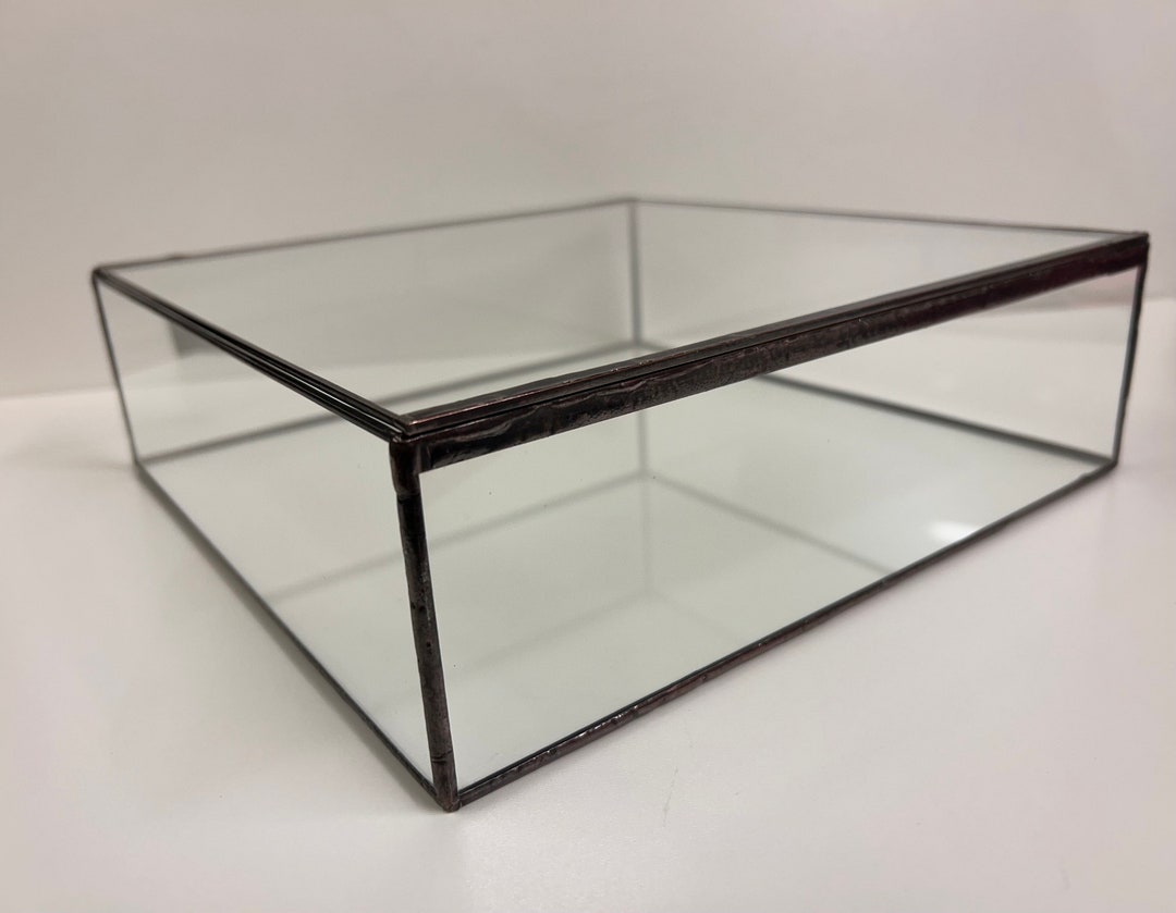 Glass Display Box, Square Glass Box, Jewellers Display Box, Sculpture ...