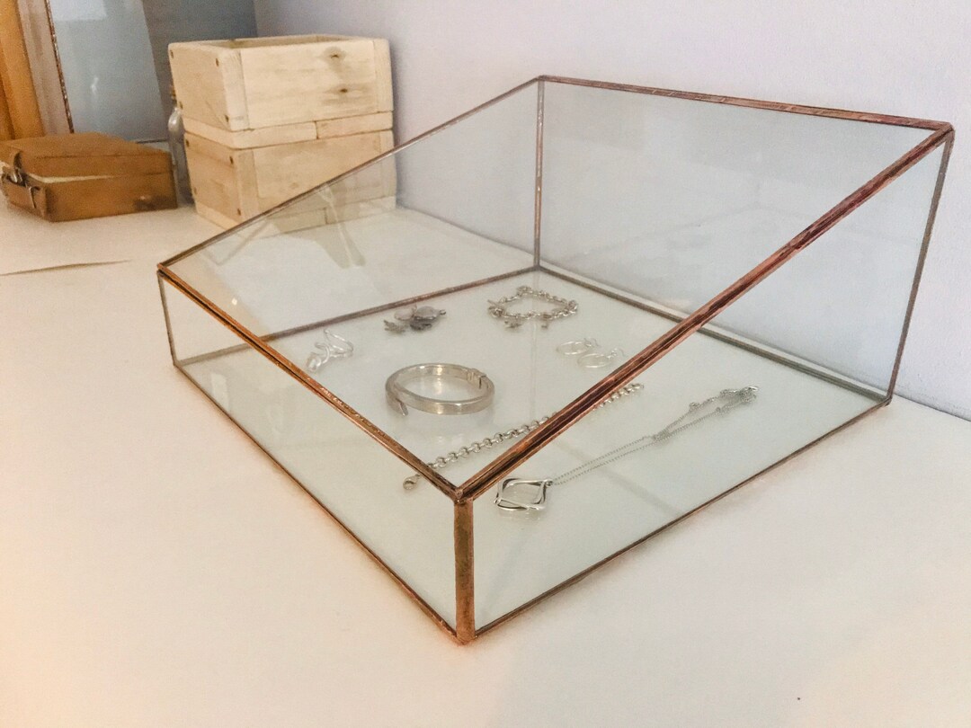 Glass Display Case, Display Cabinet for Jewellery, Presentation Box ...
