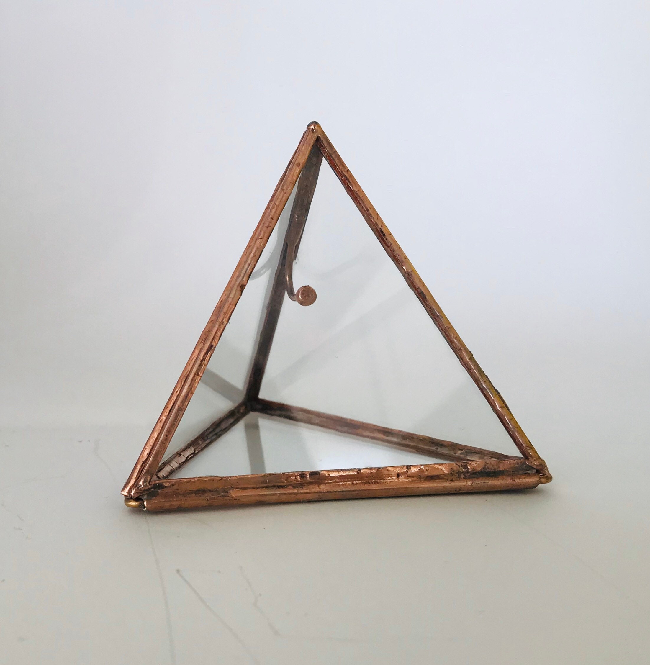 Geometric Glass Ring Box With Hook Wedding Ring Box Proposal - Etsy