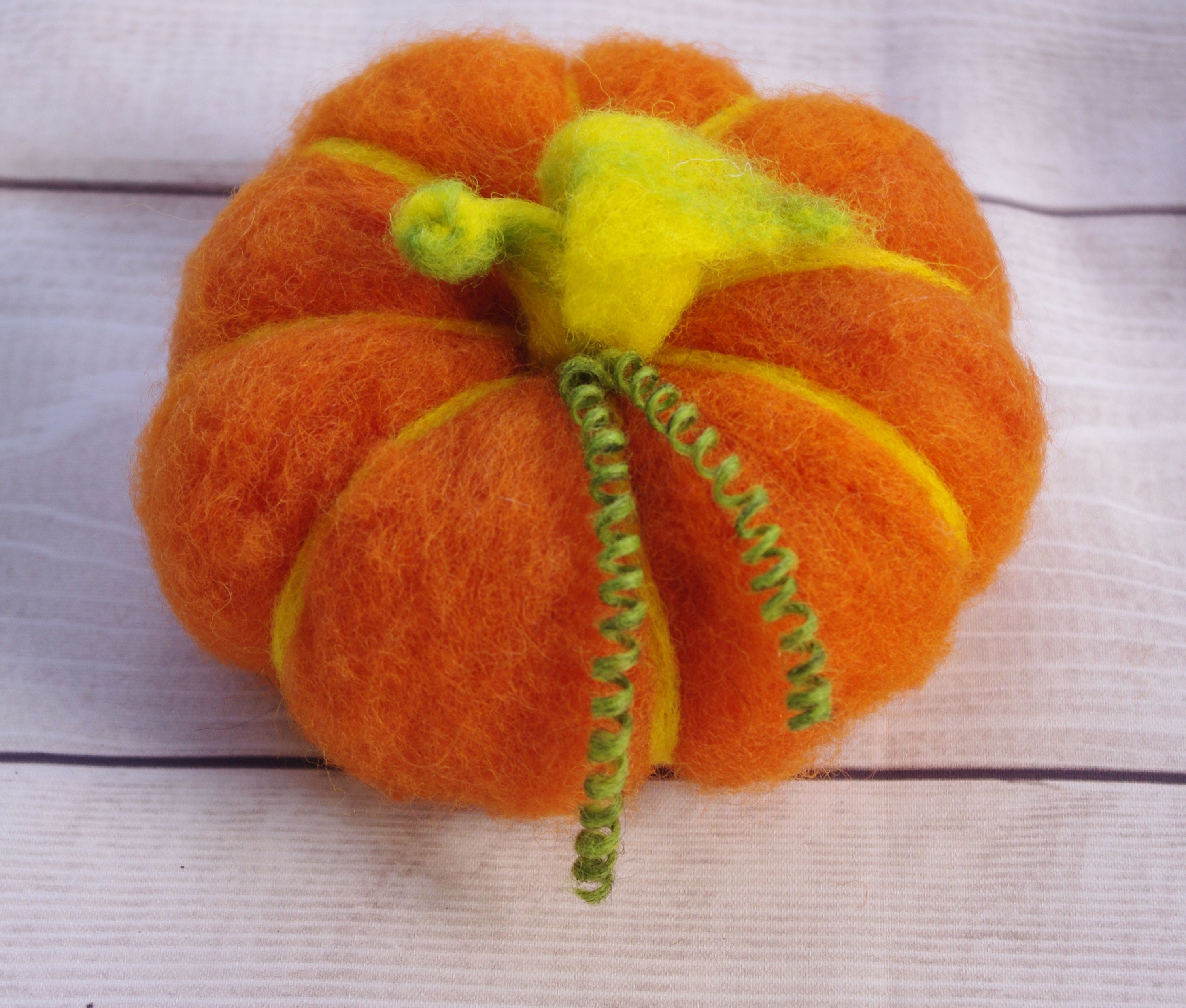 Felted Pumpkin Decorations, Fall Decor, Needle Felted Pumpkin ...